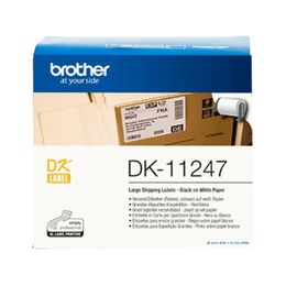 Brother - DK-11247 - Schwarz auf Weiß - 103 x 164 mm 180 Etikett(en) (1 Rolle(n) x 180) Etiketten - für QL-1050, QL-1060N, QL-1100 (DK11247)