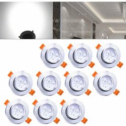 VINGO - led Einbauleuchte Wohnzimmer Decken Leuchte Lampe Spot Strahler (10pcs Kaltweiß) [Energieklasse a++]