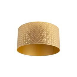 Qazqa - Lampenschirm Gold 50/50/25 Dreiecksmuster - Gold/Messing