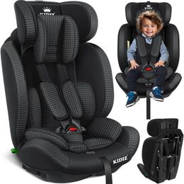Kidiz - Autokindersitz Kindersitz Kinderautositz Autositz Sitzschale 9 kg - 36 kg 1-12 Jahre Gruppe 1/2 / 3 universal zugelassen nach ece R44 Schwarz