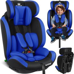 Kidiz - Autokindersitz Kinderautositz Gruppe 1+2+3 9-36 kg 5-Punkt-Sicherheitsgurt Autositz Kindersitz Einstellbare Kopfstütze Mitwachsend Blau - Blau