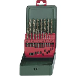 Metabo - 627157000 hss Metall-Spiralbohrer-Set 19teilig Cobalt din 338 Zylinderschaft 1 Set