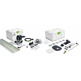 Oberfräse of 1010 REBQ-FS-Set+Box, incl. Zubehör-Set zs-of 1010 m, Führungsschiene, Fräserbox, Systainer SYS3 - FESTOOL