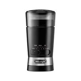 De'Longhi Kaffeemühle KG210 schwarz/edelstahl, 170 Watt Leistung: 170 Watt Mahlwerk: Edelstahl-Klingenmahlwerk Mahlgrad : In 3 Stufen einstellbar Bohnenbehälter: 90 Gramm