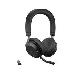 Jabra Evolve2 75, Headset schwarz, Link380a, MS