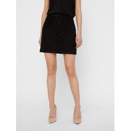 Véro Moda Vero Moda Lederimitatrock VMDONNADINA FAUXSUEDE SHORT SKIRT, schwarz