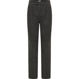 Mustang 5-Pocket-Hose Style Pleated Women Chino, grau|schwarz