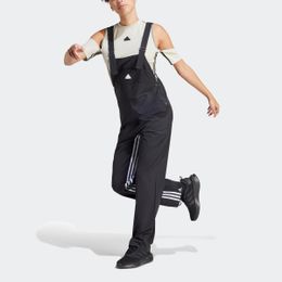 Overall adidas Sportswear "DANCE DUNGAREE" Gr. L, N-Gr, schwarz-weiß (black, white) Damen Overalls
