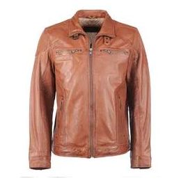 Lederjacke JCC "51195" Gr. 58, braun (cognac) Herren Jacken