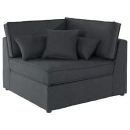 Sofa-Eckelement RAUM.ID "Florid" Polsterelemente Gr. Struktur fein, Eckelement links, grau (anthrazit) Teil eines Modulsofas, fester Sitzkomfort, auch in Cord