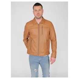 Lederjacke JCC "31024032" Gr. XL, braun (cognac) Herren Jacken