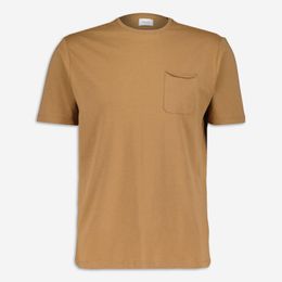 TK Maxx Braunes T-Shirt mit Brusttasche