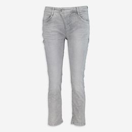 TK Maxx Graue Cropped Slim Fit Jeans mit Waschung