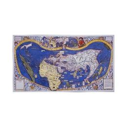 Waldseemüller's Weltkarte von 1507 (Digitaldruck), Planokarte, Karte (im Sinne von Landkarte)
