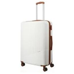 Travelite Reisekoffer Bali Trolley 77 cm 4 Rollen 96 l - Weiß