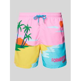 Mc2 Saint Barth Badeshorts mit Statement-Stitching Modell 'GUSTAVIA'