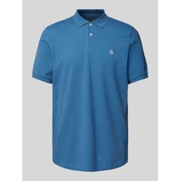 Marc O'Polo Regular Fit Poloshirt mit Label-Stitching