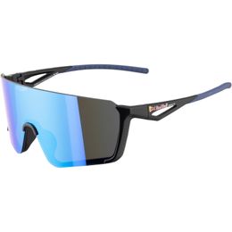 Red Bull SPECT BEAM Brille in black-brown with blue mirror