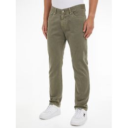 5-Pocket-Hose Tommy Jeans "TJM RYAN GARMENT DYE PANT" Gr. 32, Länge 32, grün (drab olive green) Herren Hosen 5-Pocket-Hosen