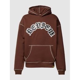 Review Hoodie mit OLD ENGLISH Print