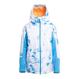 Roxy Snowboardjacke »Chloe Kim« Azure Blue Clouds M M Umweltfreundliches Material: Schaftgewebe...