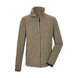 Killtec Fleecejacke &raquo;KOS 328 MN FLX JCKT&laquo; gr&uuml;n L L Herren Strickfleecejacke mit Stehkragen