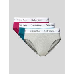Calvin Klein Underwear Slip mit Label-Bund im 3er-Pack