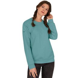 TRIGEMA Sweatshirt »Sweatshirt« seegras XL XL Sweat-Qualität