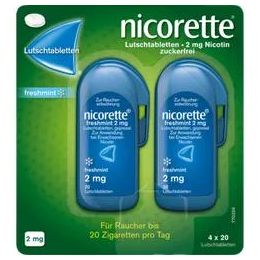 Johnson & Johnson GmbH Nicorette freshmint 2 mg Lutschtabletten gepresst 80 St