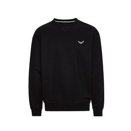 TRIGEMA Sweatshirt &raquo;Oversized Sweatshirt mit Logo-Patch&laquo; schwarz L L Aufgen&auml;htes Patch TRIGEMA Logo
