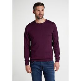 Eterna Strickpullover bordeaux S S Rundhals-Ausschnitt