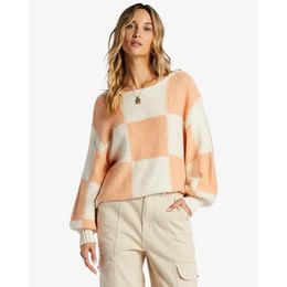Billabong Sweatshirt &raquo;Check Please&laquo; Light Melon M M Stoff: Baumwollstoff
