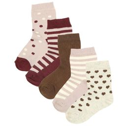 Minymo - Socken ANKLE – SOLID 5er-Pack in rose smoke, Gr.35-38