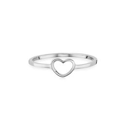 CAI Ring 925/- Sterling Silber ohne Stein rhodiniert (Größe: 050 (15,9))