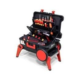 wiha Werkzeug-Set XXL 4 electric schwarz/rot, 80-teilig, mit Trolley-Koffer