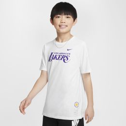 Los Angeles Lakers Essential Nike NBA-T-Shirt für ältere Kinder (Jungen) - Weiß