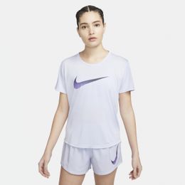 Nike Dri-FIT One Kurzarm-Laufoberteil für Damen - Lila