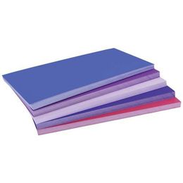 MAGNETOPLAN Dawn Moderationskarte farbig sortiert, Violett, Rot rechteckig 200 mm x 100 mm 250 St.