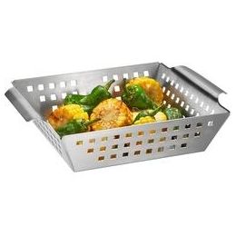 Gefu Grillschale BBQ Edelstahl hoch - 25x21,5x5,5cm - Garkorb