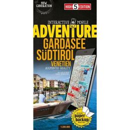 High 5 Edition Interactive Mobile ADVENTUREMAP Gardasee Südtirol, Karte (im Sinne von Landkarte)
