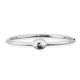 CAI Ring 925/- Sterling Silber ohne Stein rhodiniert (Größe: 050 (15,9))