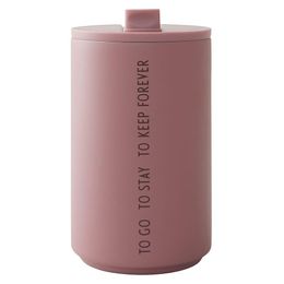 Design Letters Thermobecher "To Go" in Pink - 350 ml