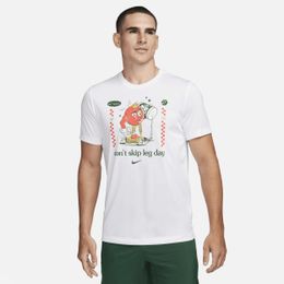 Nike Dri-FIT Fitness-T-Shirt für Herren - Weiß