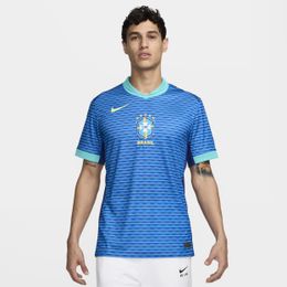 Brasilien 2024 Nike Dri-FIT Stadium Replica-Auswärtsfußballtrikot für Herren - Blau