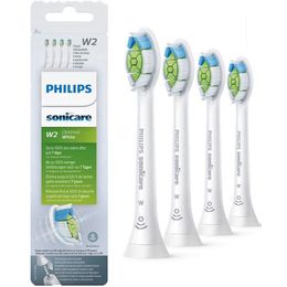 PHILIPS SONICARE Aufsteckbürsten W2 Optimal White Standard, mit der Bürstenkopferkennung, Standardgröße, weiß