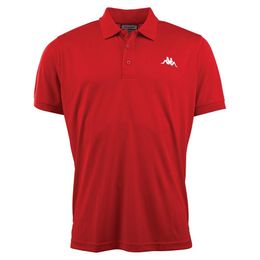 Kappa Poloshirt - aus pflegeleichtem, schnelltrocknenden Polyester, rot