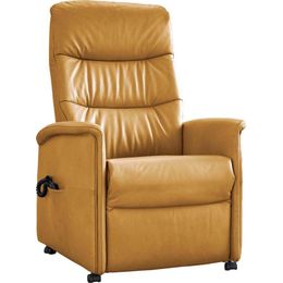 himolla Relaxsessel himolla 9051, in 3 Sitzhöhen, manuell oder elektrisch verstellbar, Aufstehhilfe, gelb