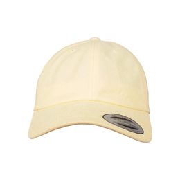 Flexfit Snapback Cap Flexfit Unisex Peached Cotton Twill Dad Cap, gelb