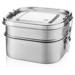 Gefu Lunchbox ENDURE - doppelst√∂ckig - Edelstahl Vepserbox - Vorratsdose - 1,8 Liter