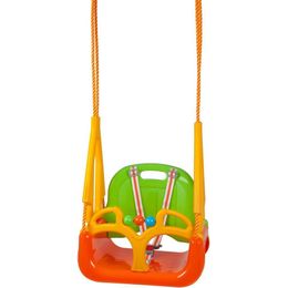 BABYGO Babyschaukelsitz DoReMi, orange, 3in1; Babyschaukel, Schaukelsitz und Schaukelbrett in Einem, orange